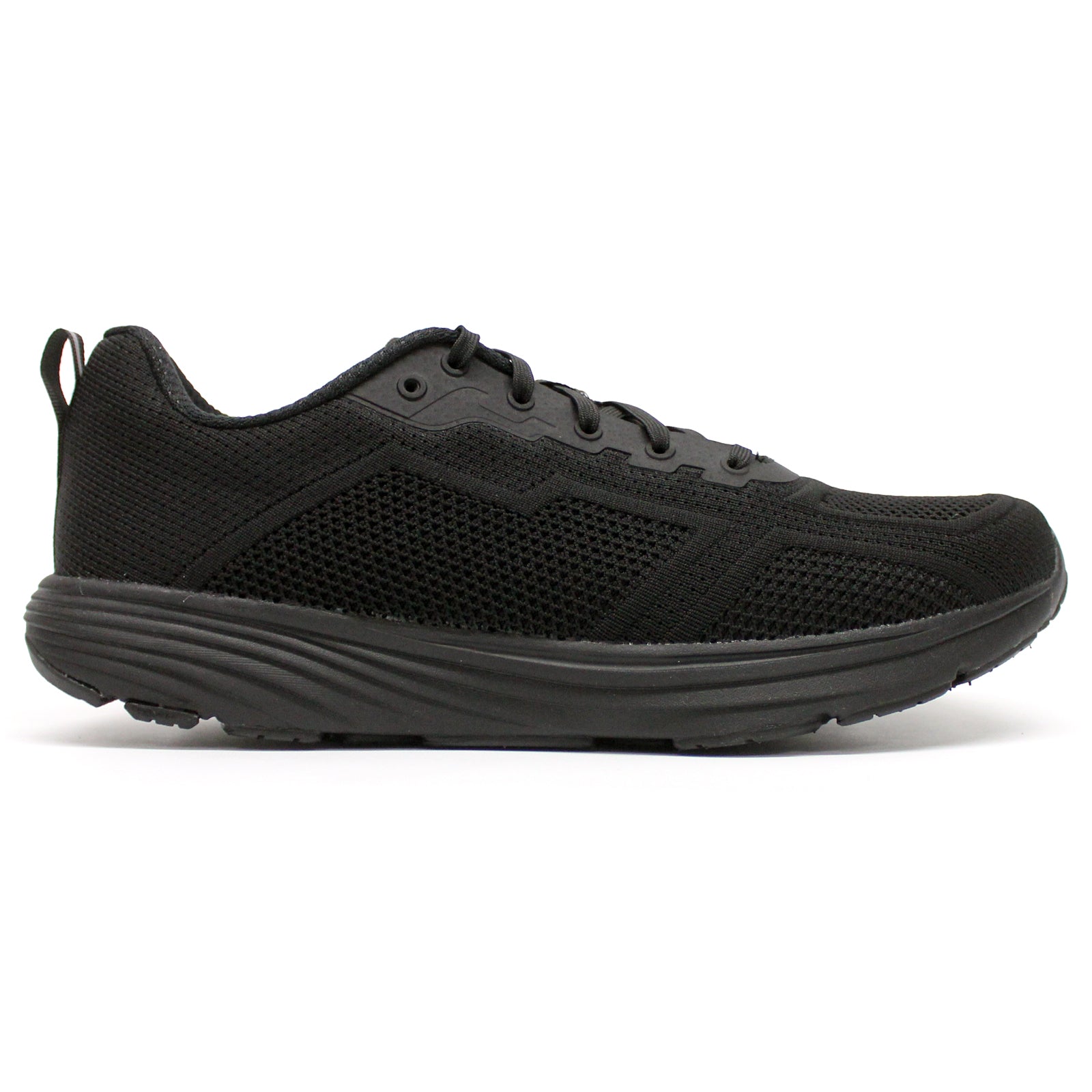 MBT Wave III Textile Synthetic Men's Lace Up Black Black Shoes