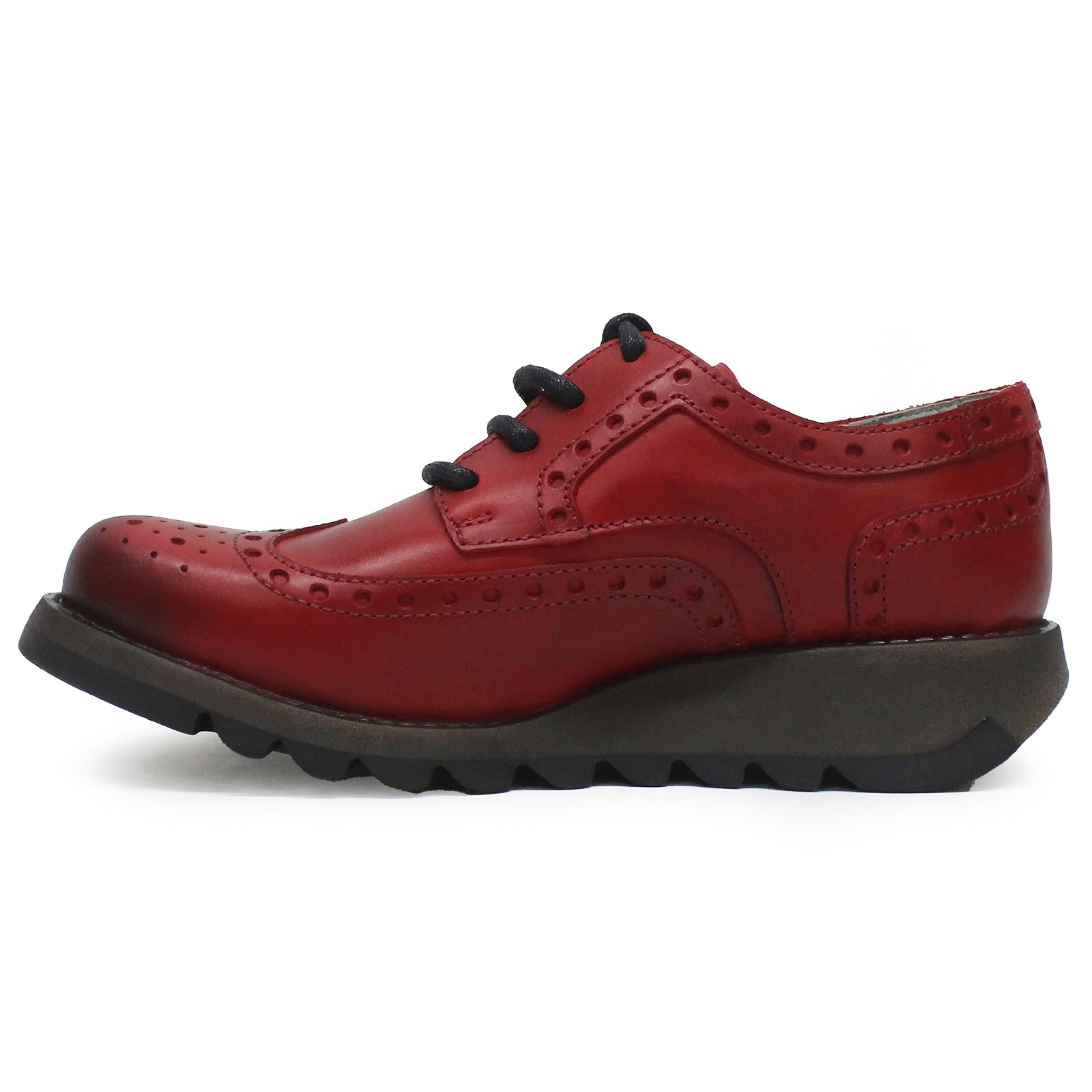 Fly London SIIP362FLY Rug Leather Women's Red Lace Up Shoes