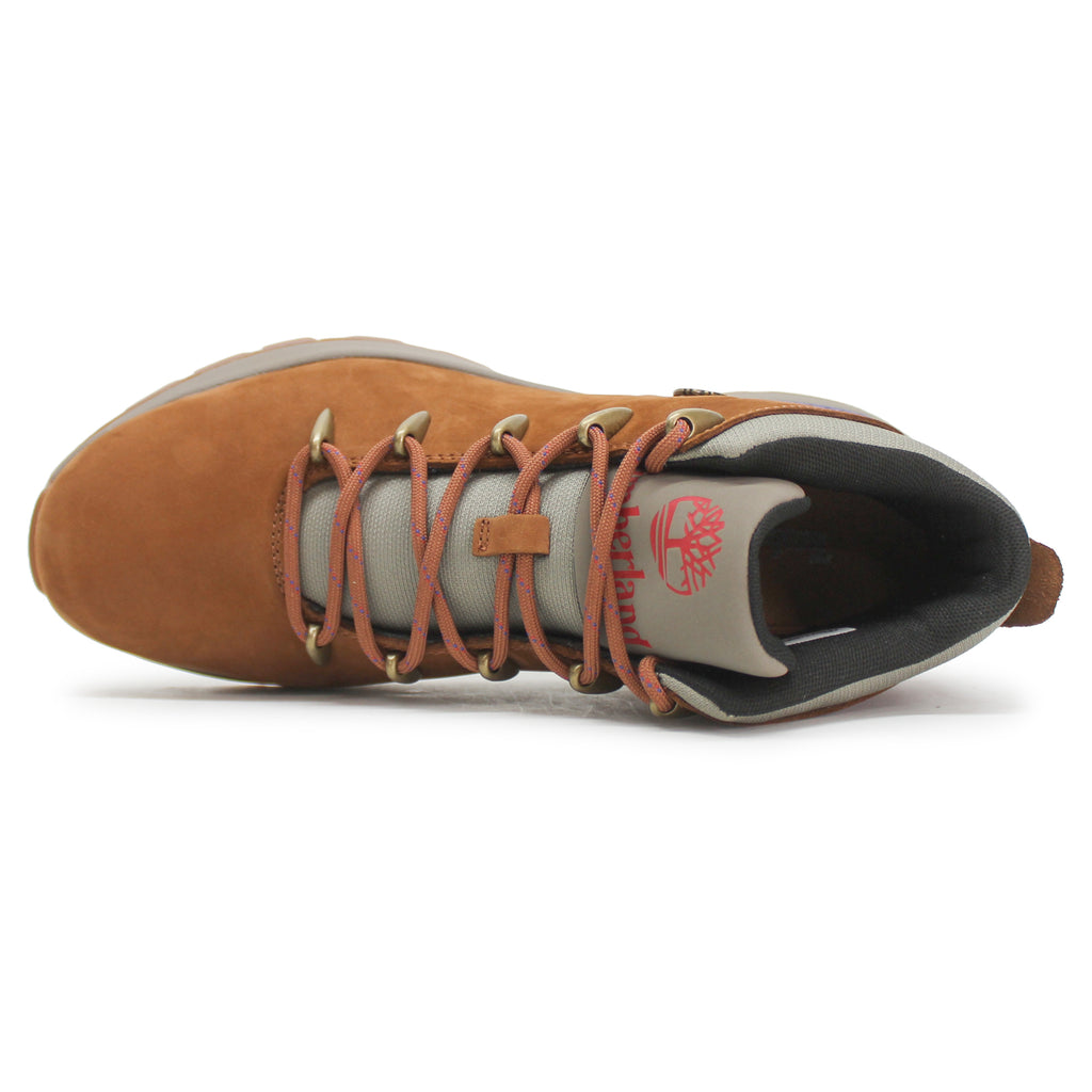 Timberland Sprint Trekker Mid Nubuck Men's Lace Up Rust Grey Boots