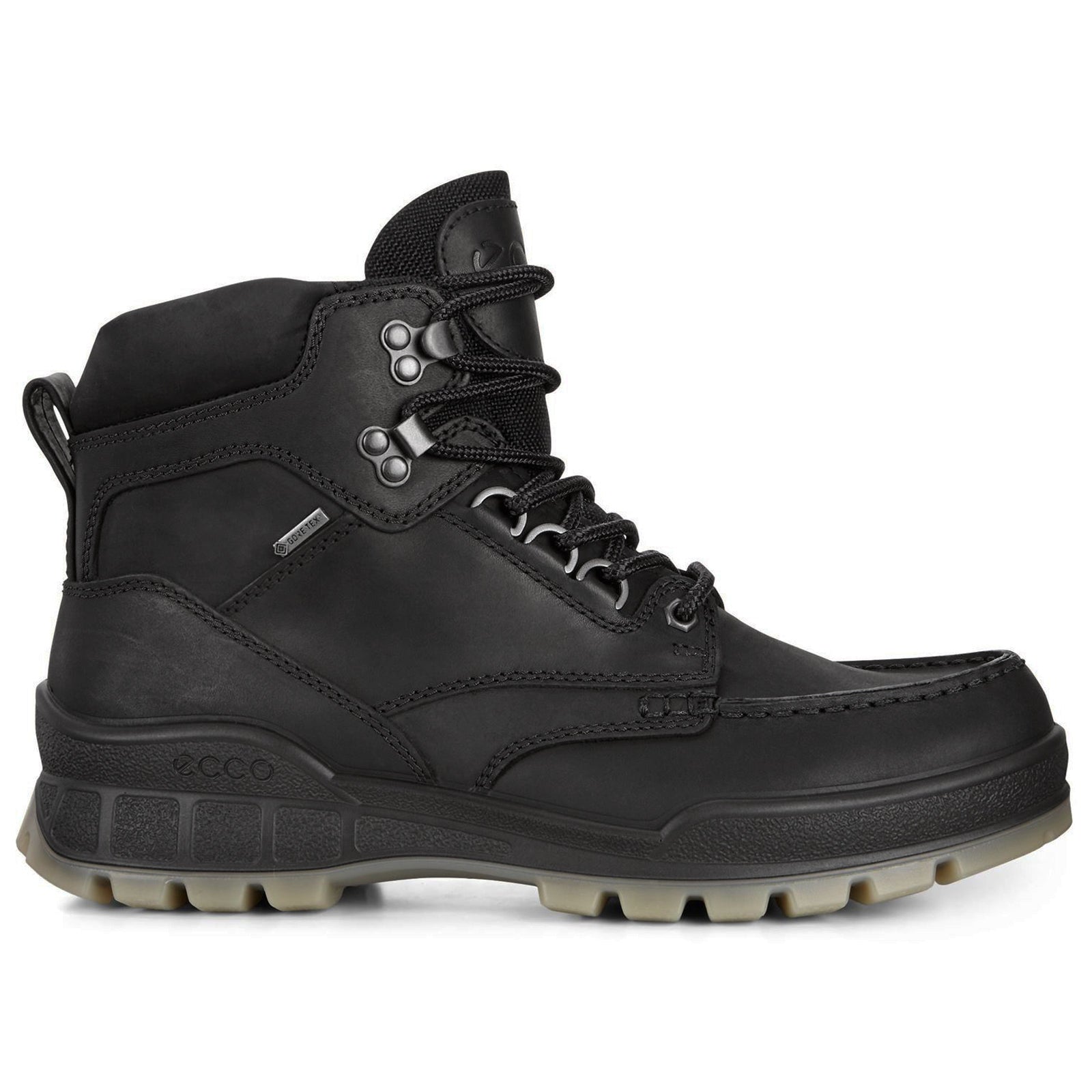 Ecco Track 25 831704 Leather Men's Ankle Black Boots