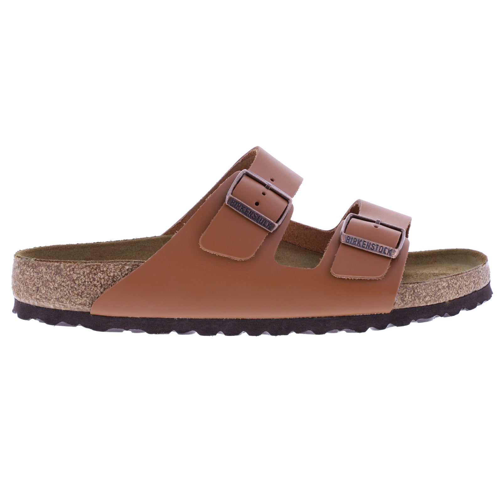 Birkenstock Arizona BS Leather Unisex Ginger Brown Slides Sandals