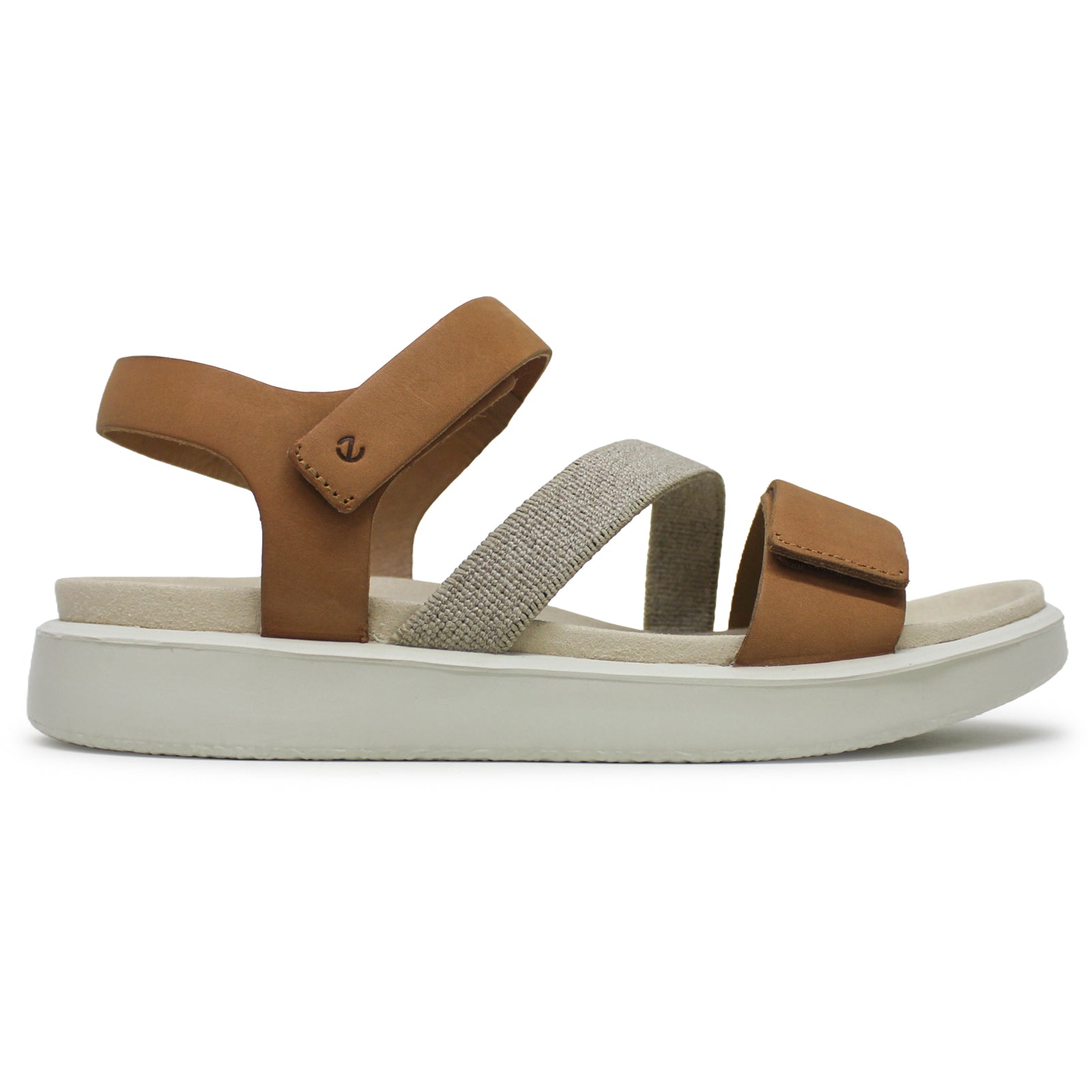 Ecco Flowt 273713 Leather Textile Women's Hook and loop Sandals