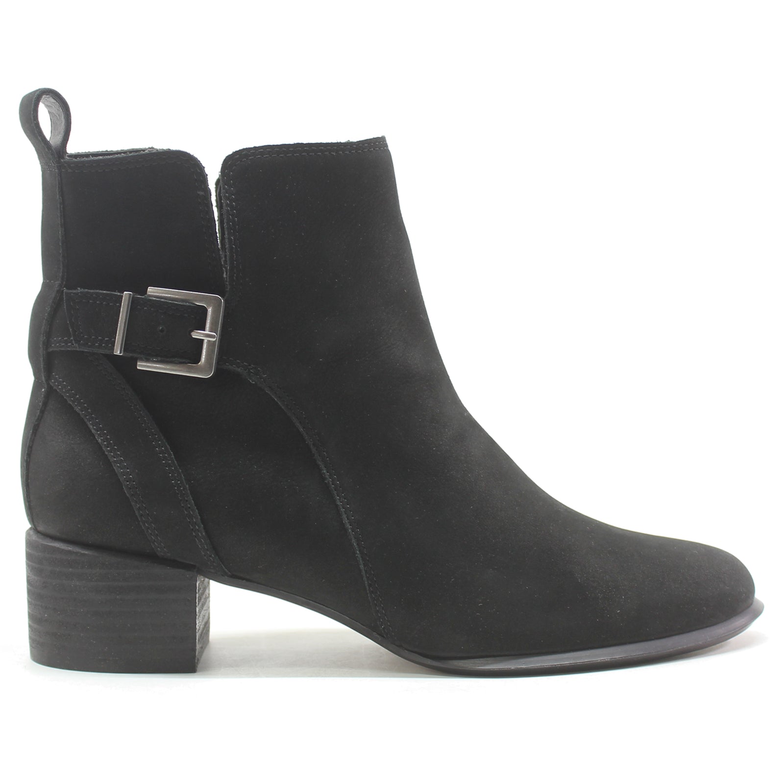 Vionic Sienna Nubuck Women's Zip Up Black Boots