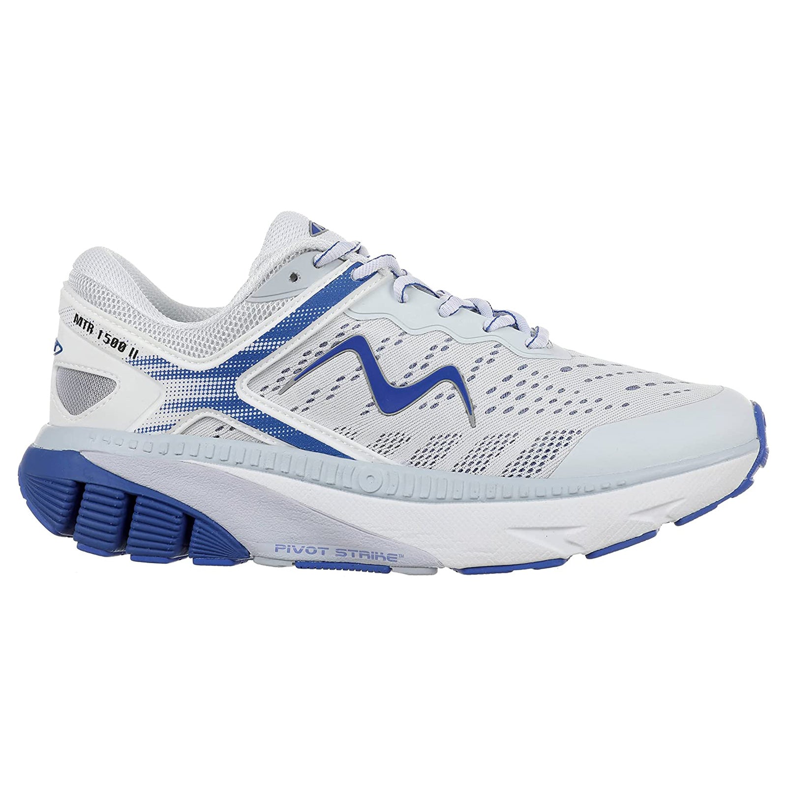 MBT MTR-1500 II Textile Synthetic Men's Low Top White Blue Trainers