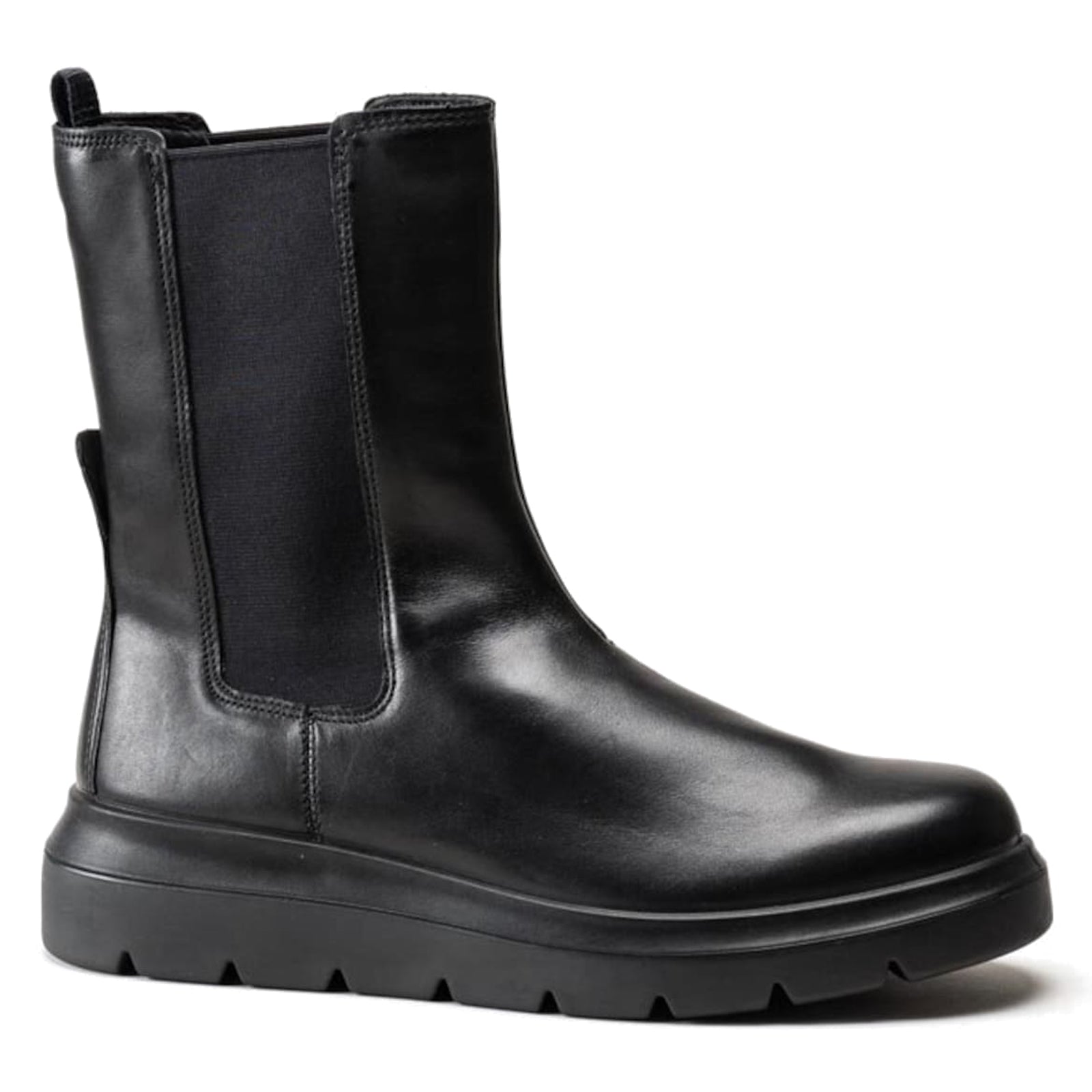 Ecco Nouvelle 216223 Leather Women's Ankle Black Boots