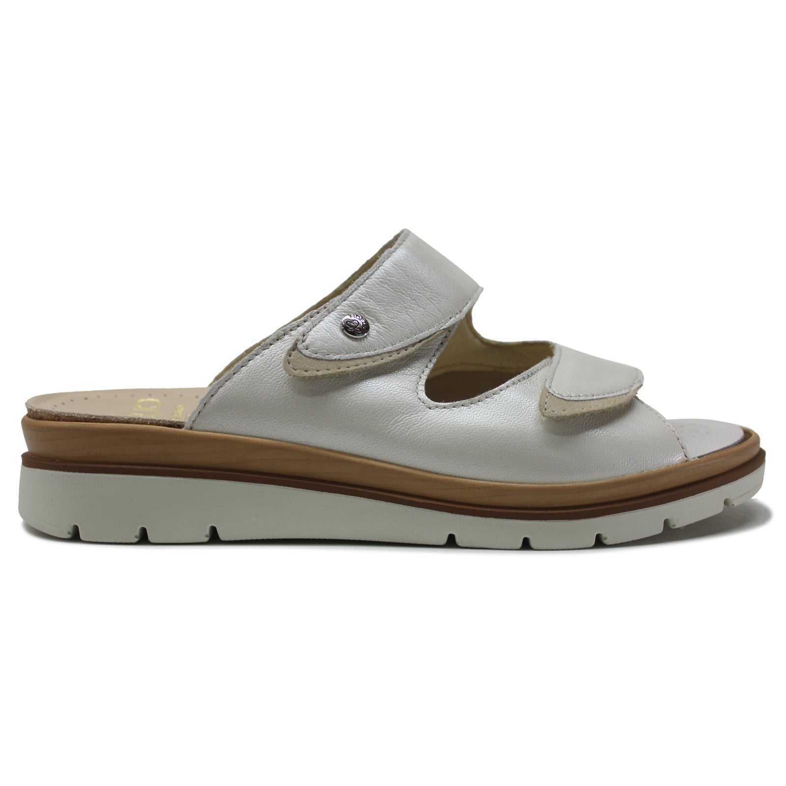 Fidelio Glory Leather Women's Slip On Vanilla Sandals