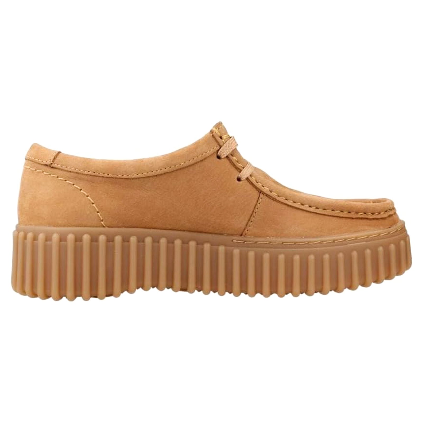 Clarks Torhill Bee Nubuck Women's Lace Up Light Tan Shoes