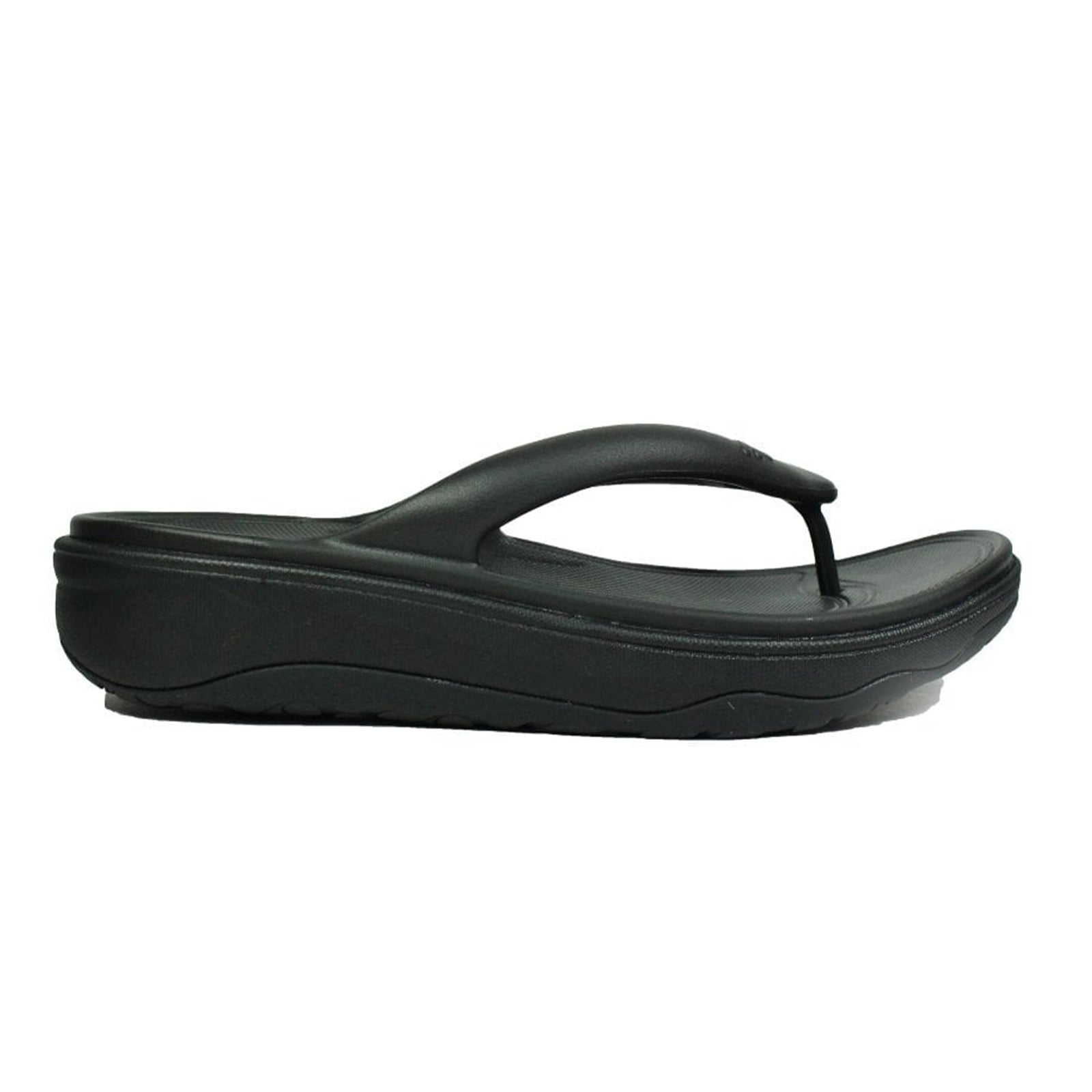FitFlop Relieff Recovery EVA Women's Toe Post Black Sandals