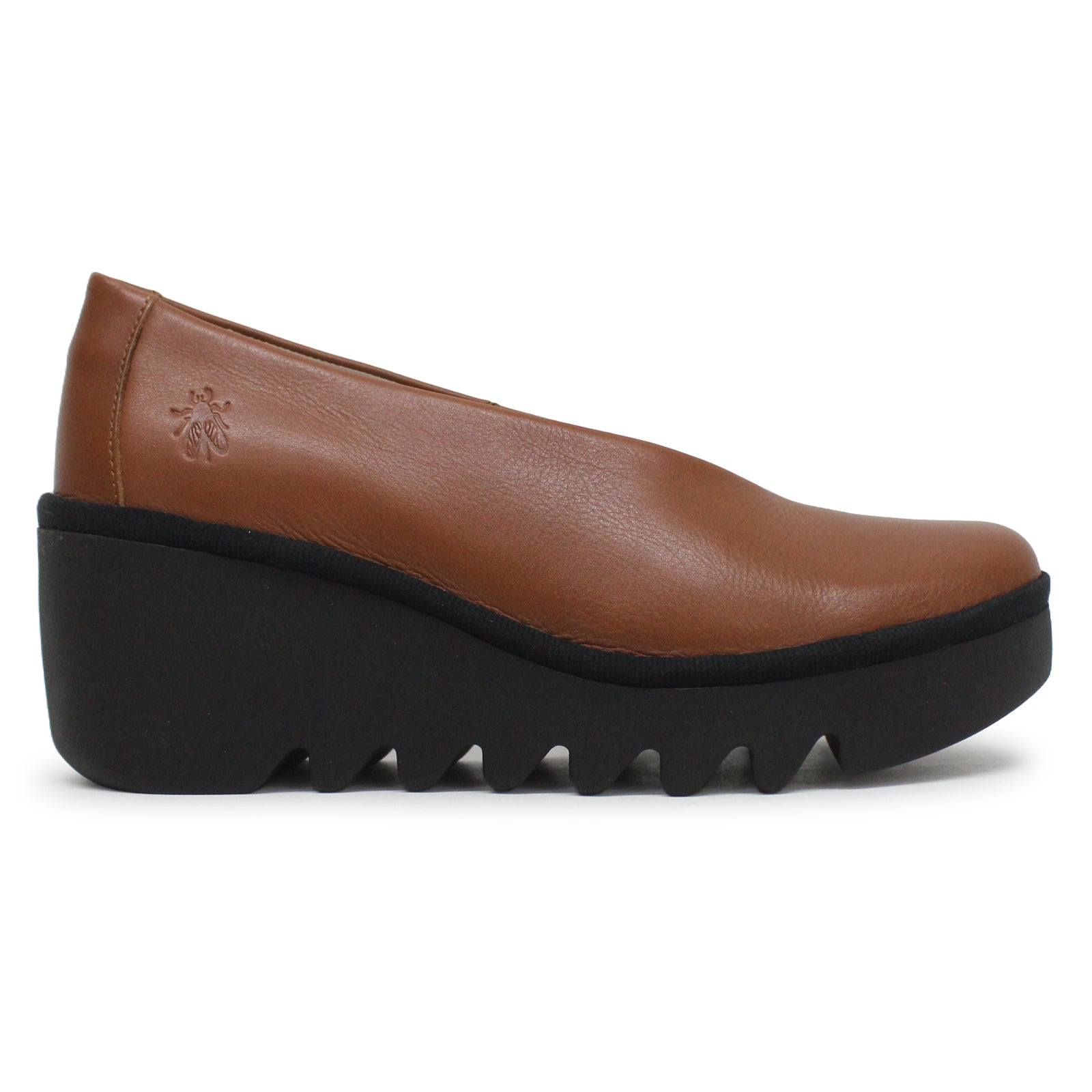 Fly London BESO246FLY Dublin Leather Women's Wedge Sole Camel Shoes