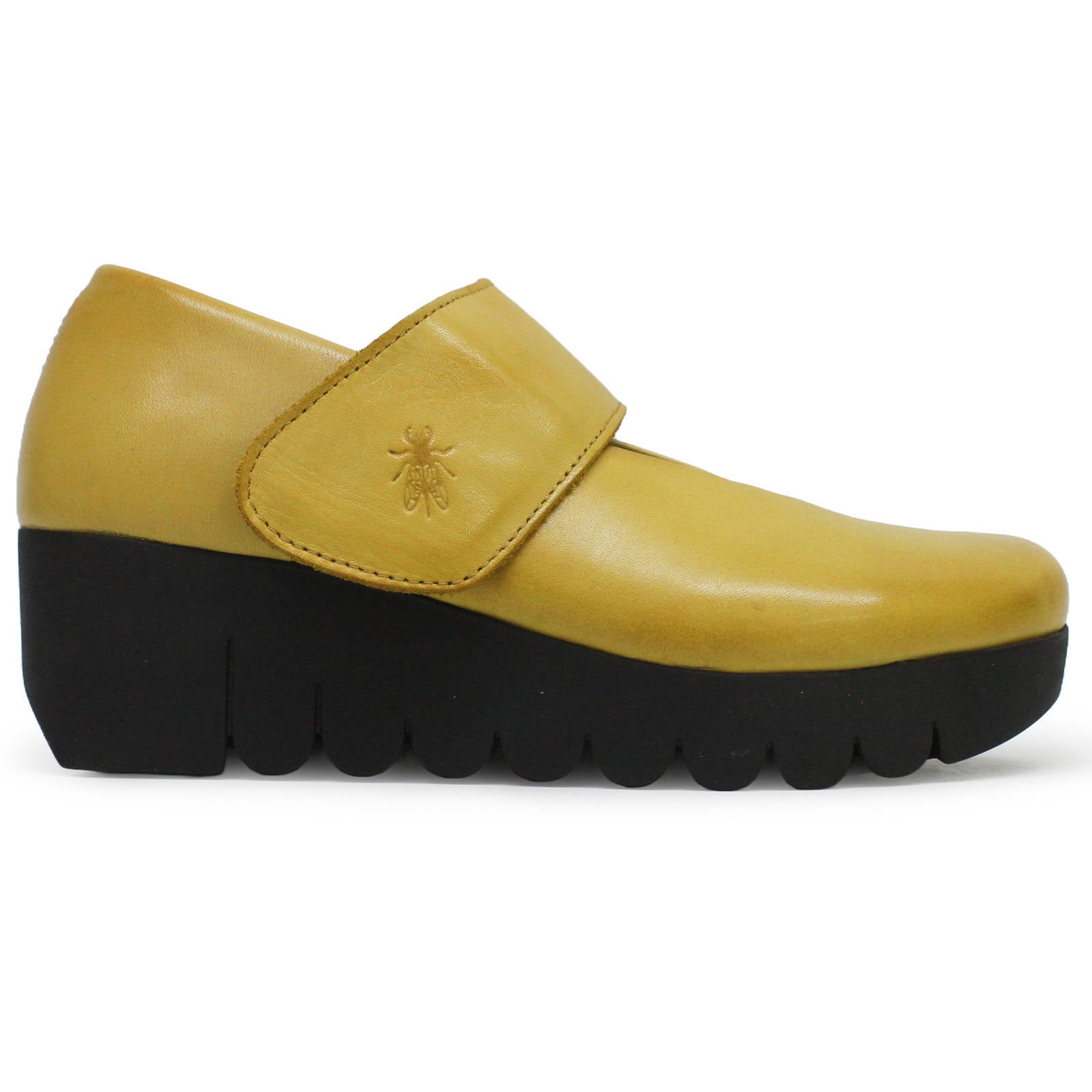 Fly London VARI188FLY Burn Leather Women's Wedge Sole Mustard Shoes
